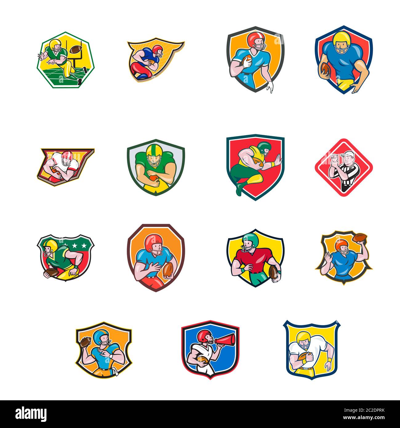 Cartoon football man character hi-res stock photography and images - Alamy