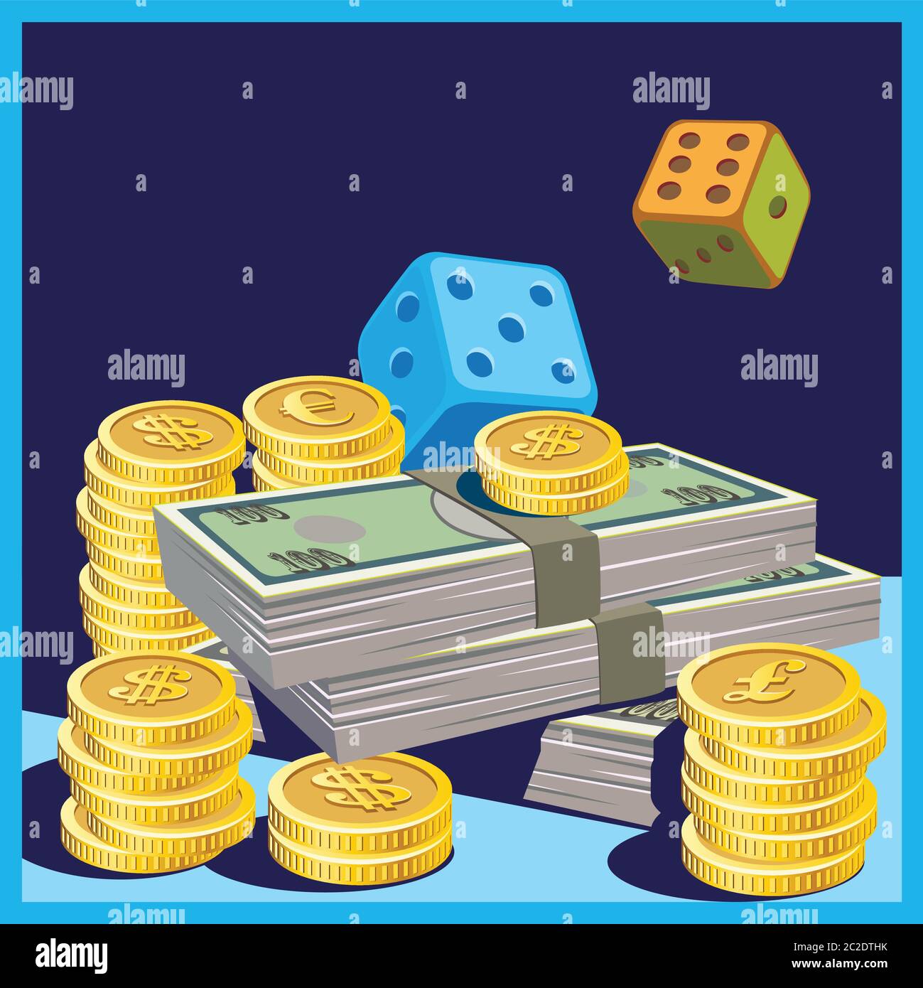 Wealth economy theme Stock Vector Images - Alamy