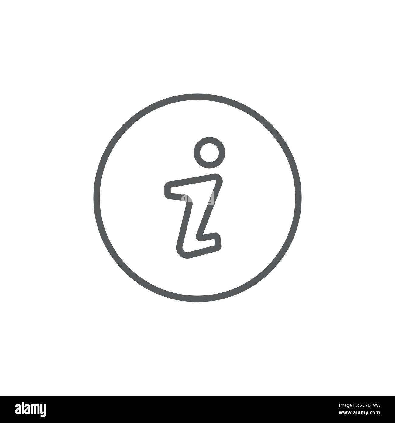 Information vector icon symbol isolated on white background Stock ...