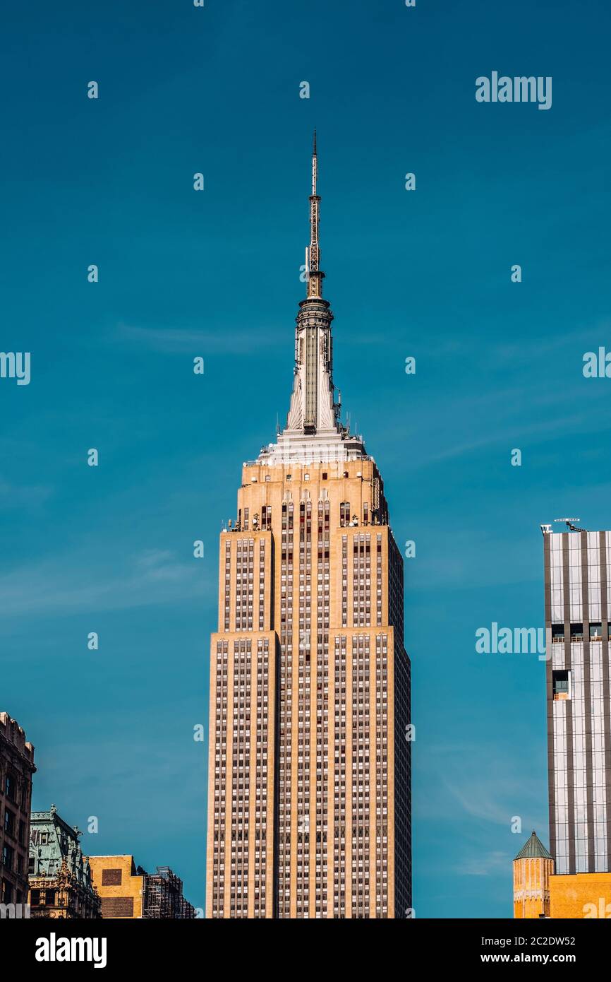 Empire State Building of Madison Square park, Manhattan, New York city ...