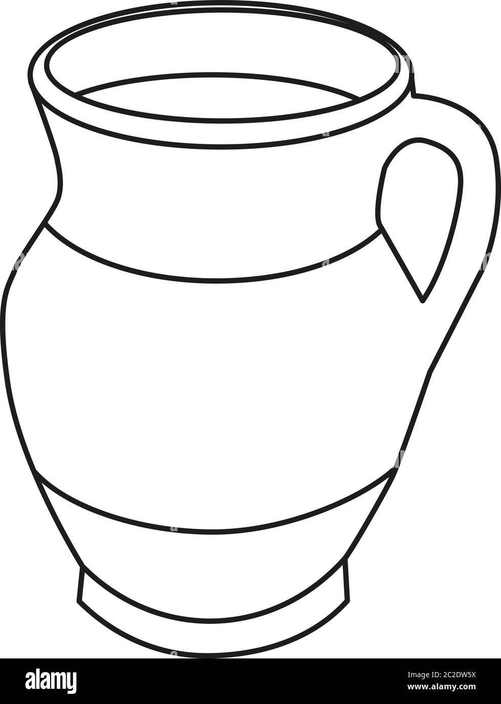 Clay pot coffee Stock Vector Images - Alamy