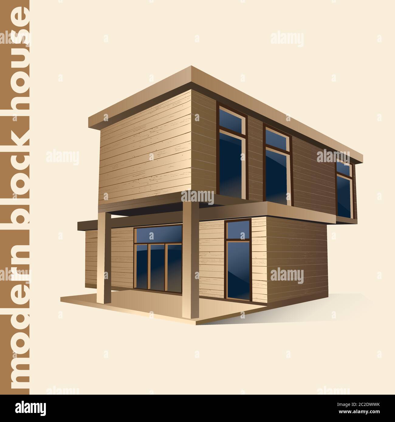 Blockhouse design Stock Vector Images - Alamy