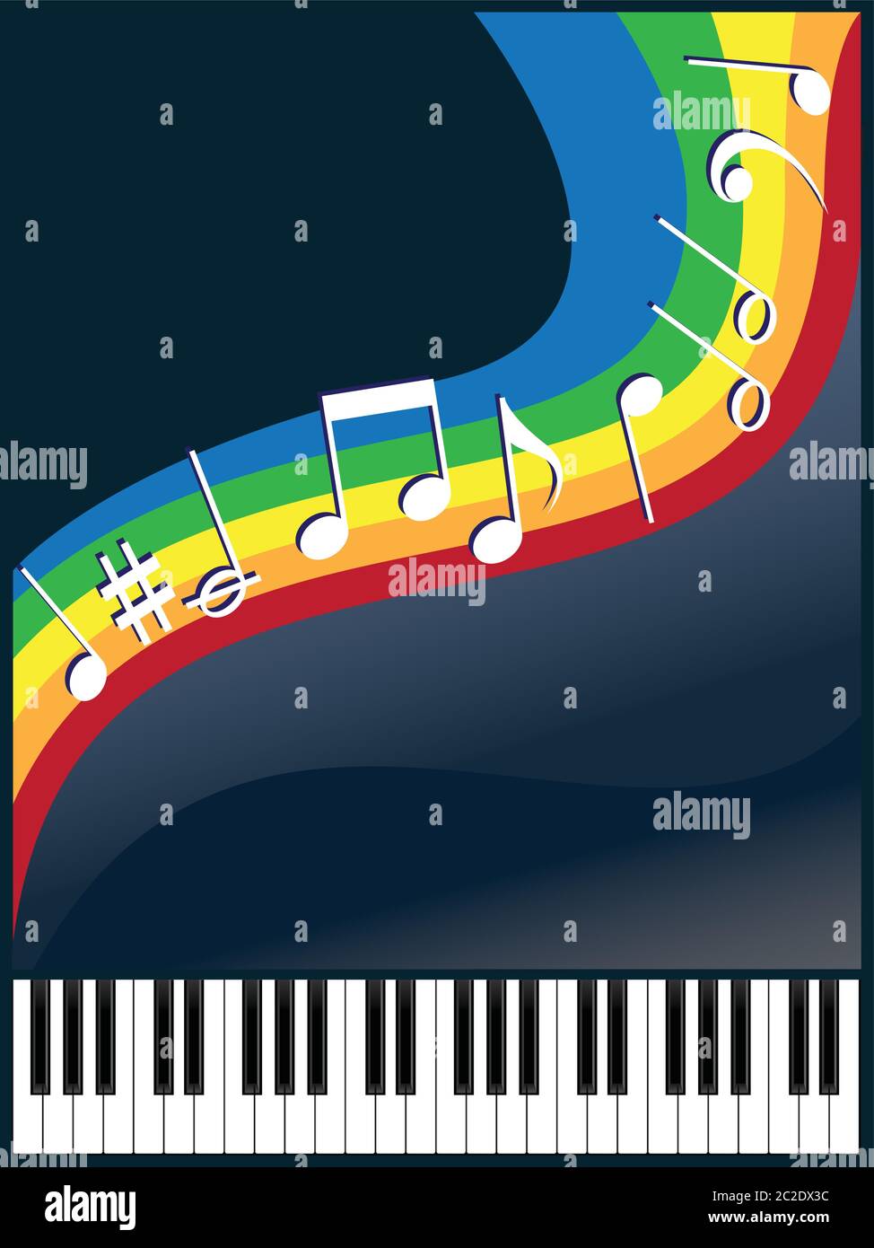 abstract vector composition on a musical theme Stock Vector Image & Art ...
