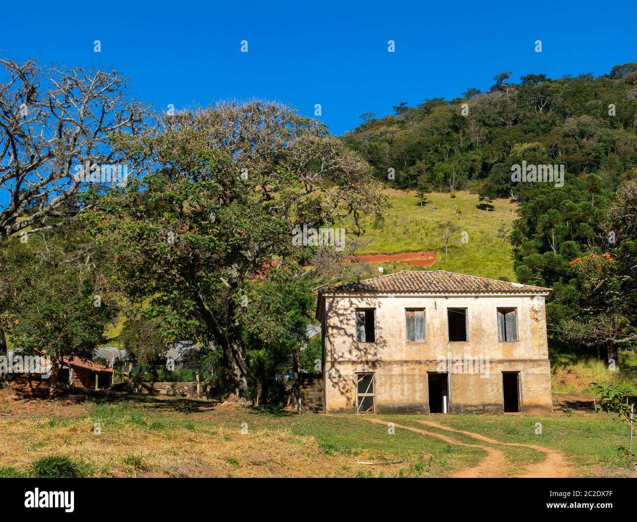 Farm house in Brazil upcountry Stock Photo - Alamy