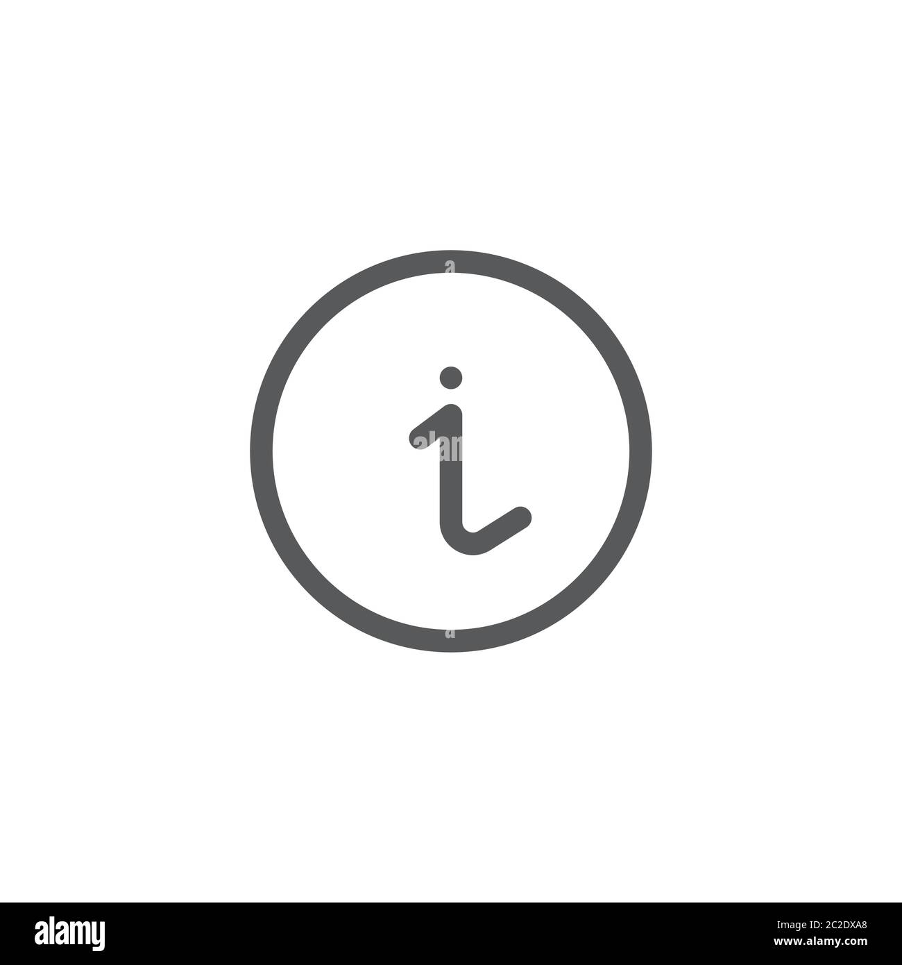 Information vector icon symbol isolated on white background Stock ...