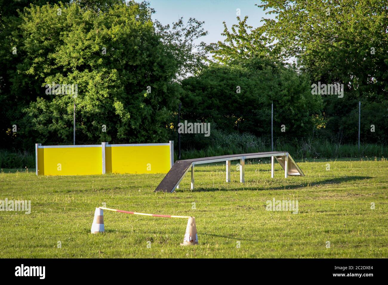 a training ground for dog owners and their dogs Stock Photo - Alamy