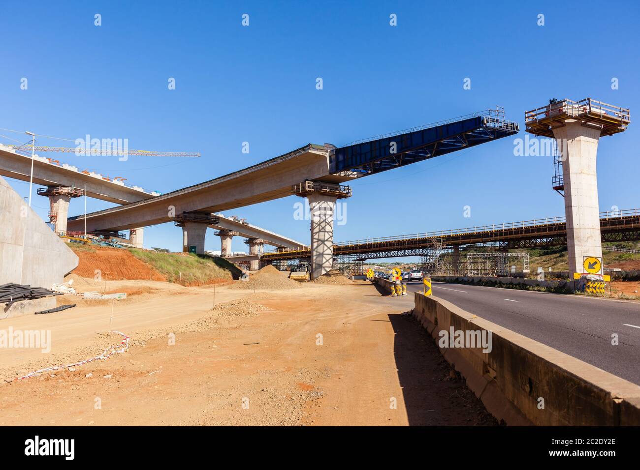 Industrial Construction Highway Overhead Concrete Road Ramps Stock ...