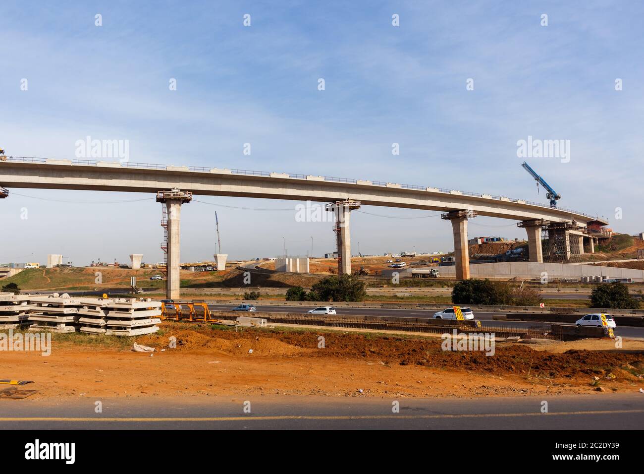 Industrial Construction Highway Overhead Concrete Road Ramps Stock ...