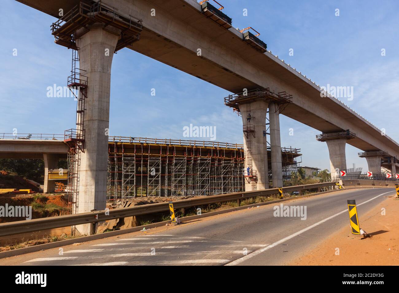 Industrial Construction Highway Overhead Concrete Road Ramps Stock ...