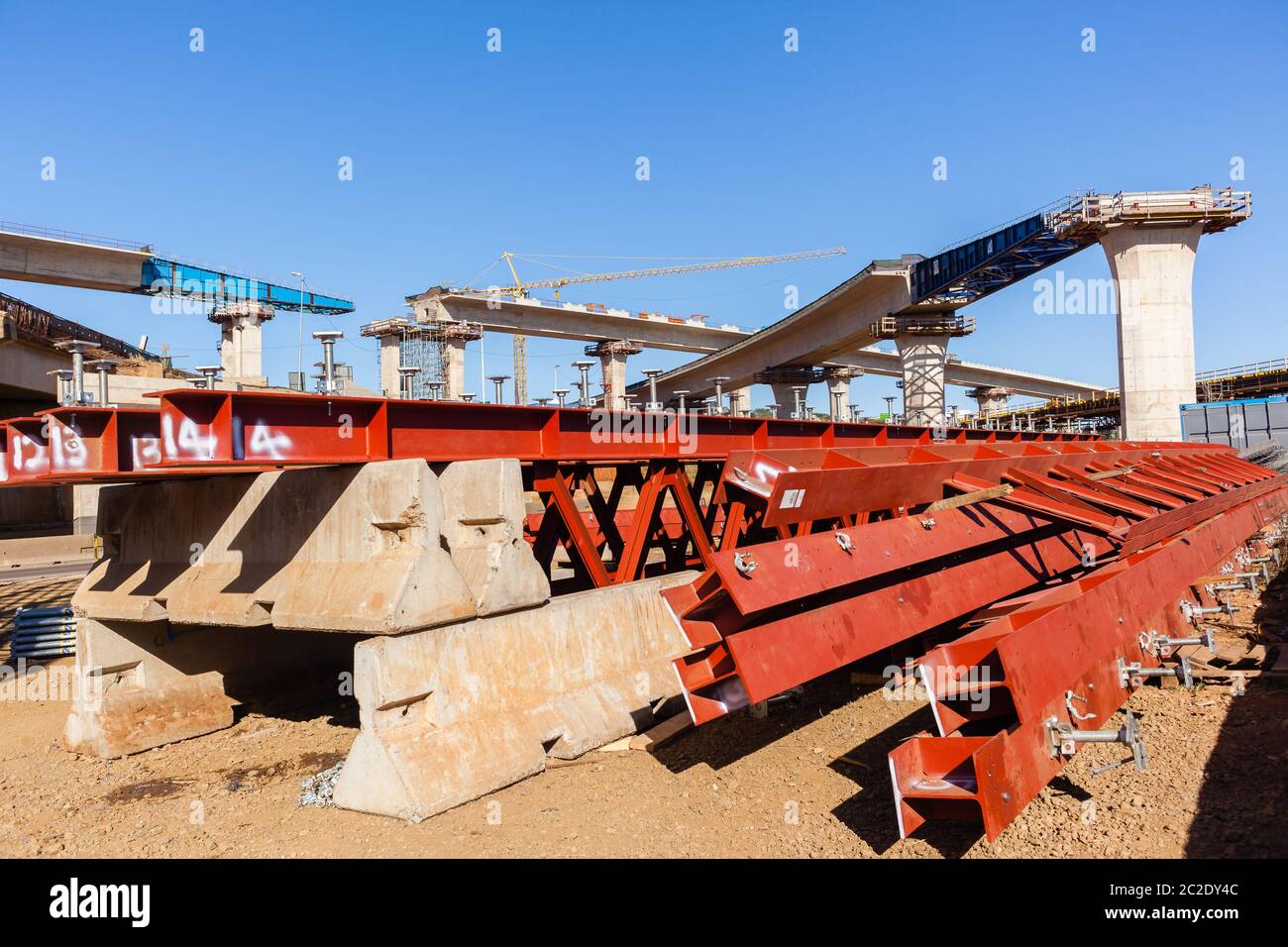 Industrial Construction Highway Overhead Concrete Road Ramps Stock ...
