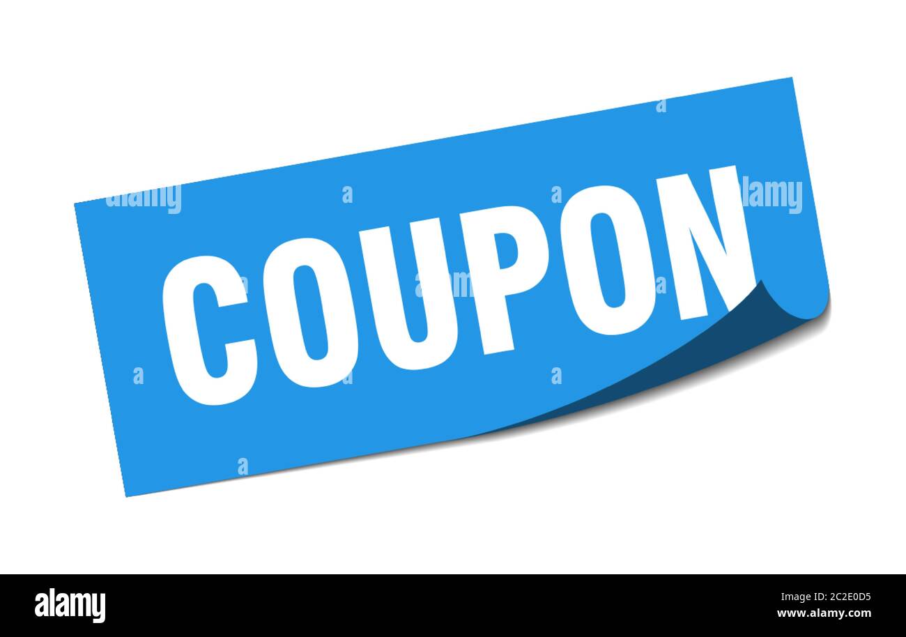 coupon sticker. coupon square isolated sign. coupon label Stock Vector ...