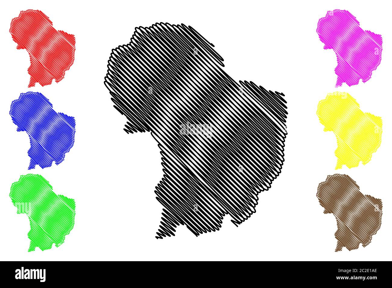 Dagana District (Districts of Bhutan, Kingdom of Bhutan) map vector ...