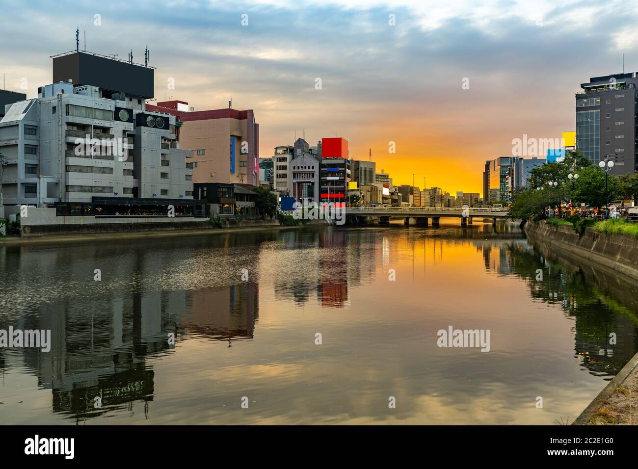 Hakata city skyline naka river hi-res stock photography and images - Alamy