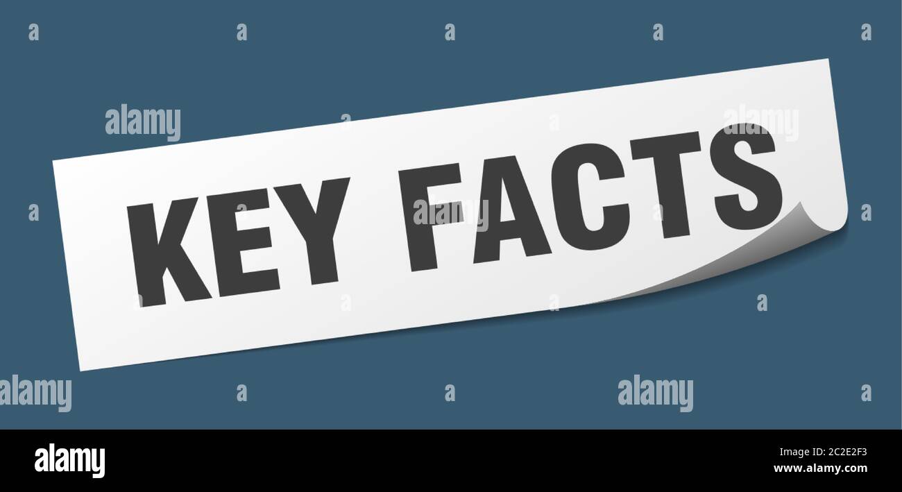 key facts sticker. key facts square isolated sign. key facts label ...