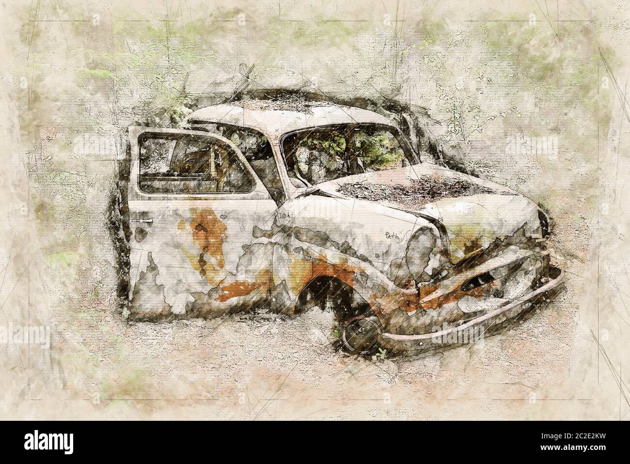 Computer in junkyard forest hi-res stock photography and images - Alamy