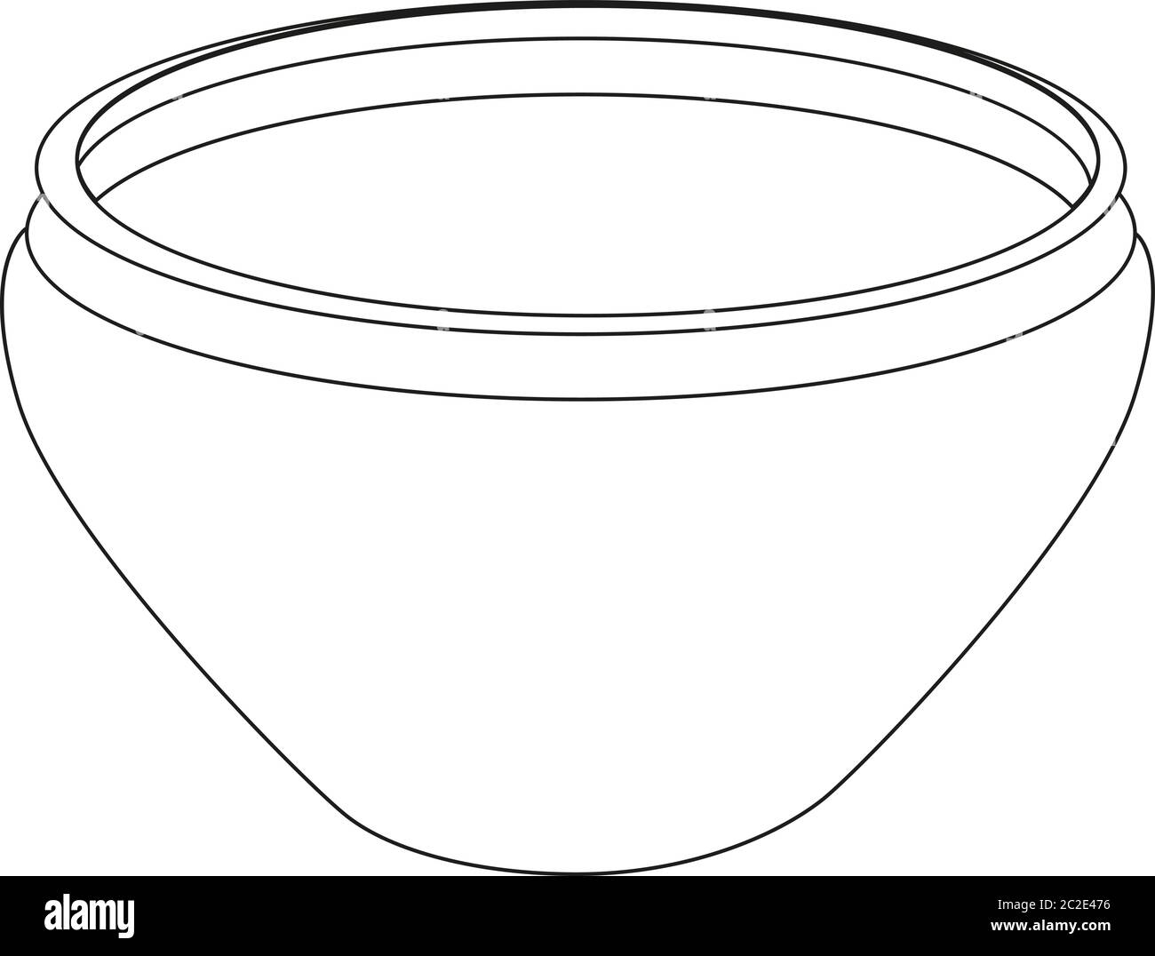 isolated sketch of a clay pot Stock Vector Image & Art - Alamy