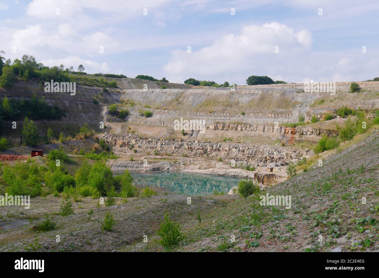 The Blue Lagoon as it's known locally, is situated on the former ...
