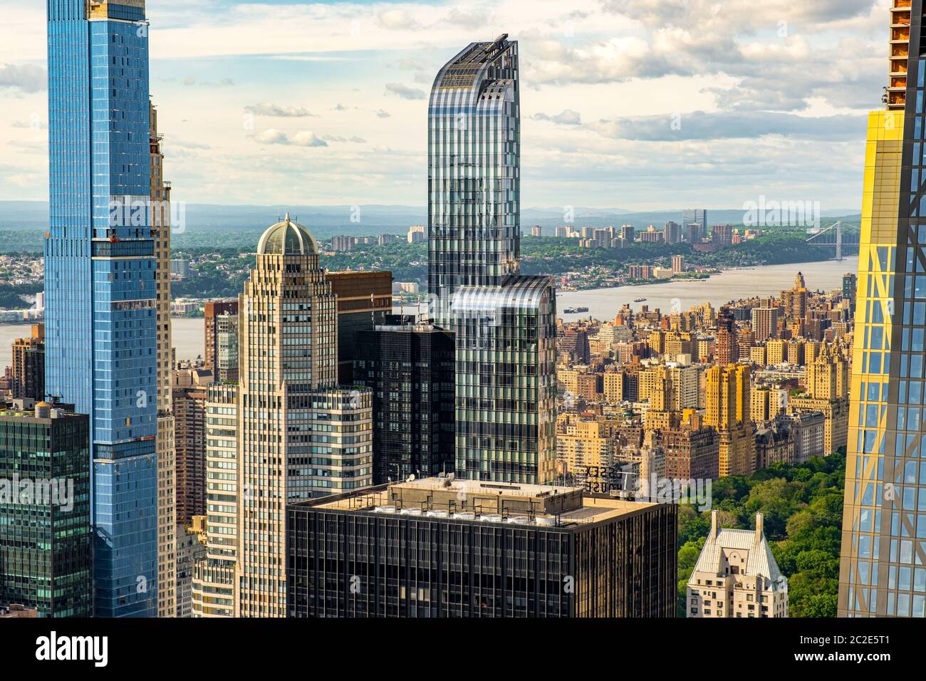Aerial view central park upper hi-res stock photography and images - Alamy