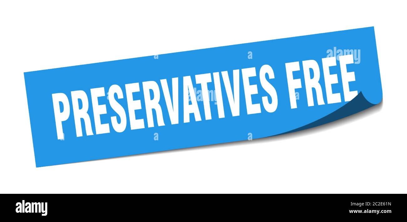 preservatives free sticker. preservatives free square isolated sign ...