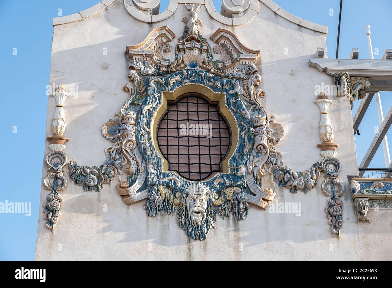 Details of Ford Amphitheater building in Coney Island Brooklyn New York ...