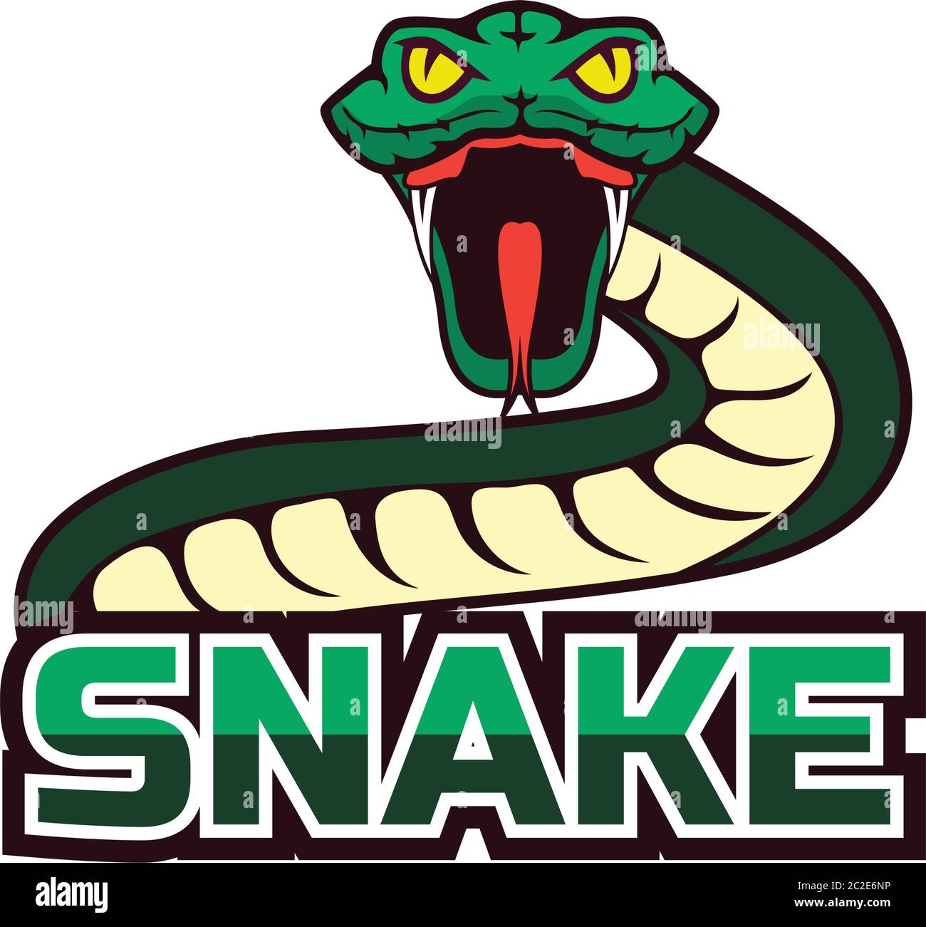 Viper venom snake head logo hi-res stock photography and images - Alamy
