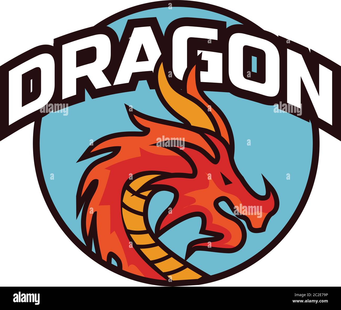 dragon logo for your business, vector illustration Stock Vector Image ...