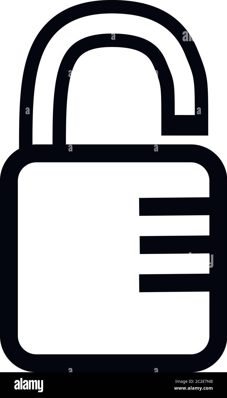 Modern code unlocked padlock icon. Use for your websites, cyber ...