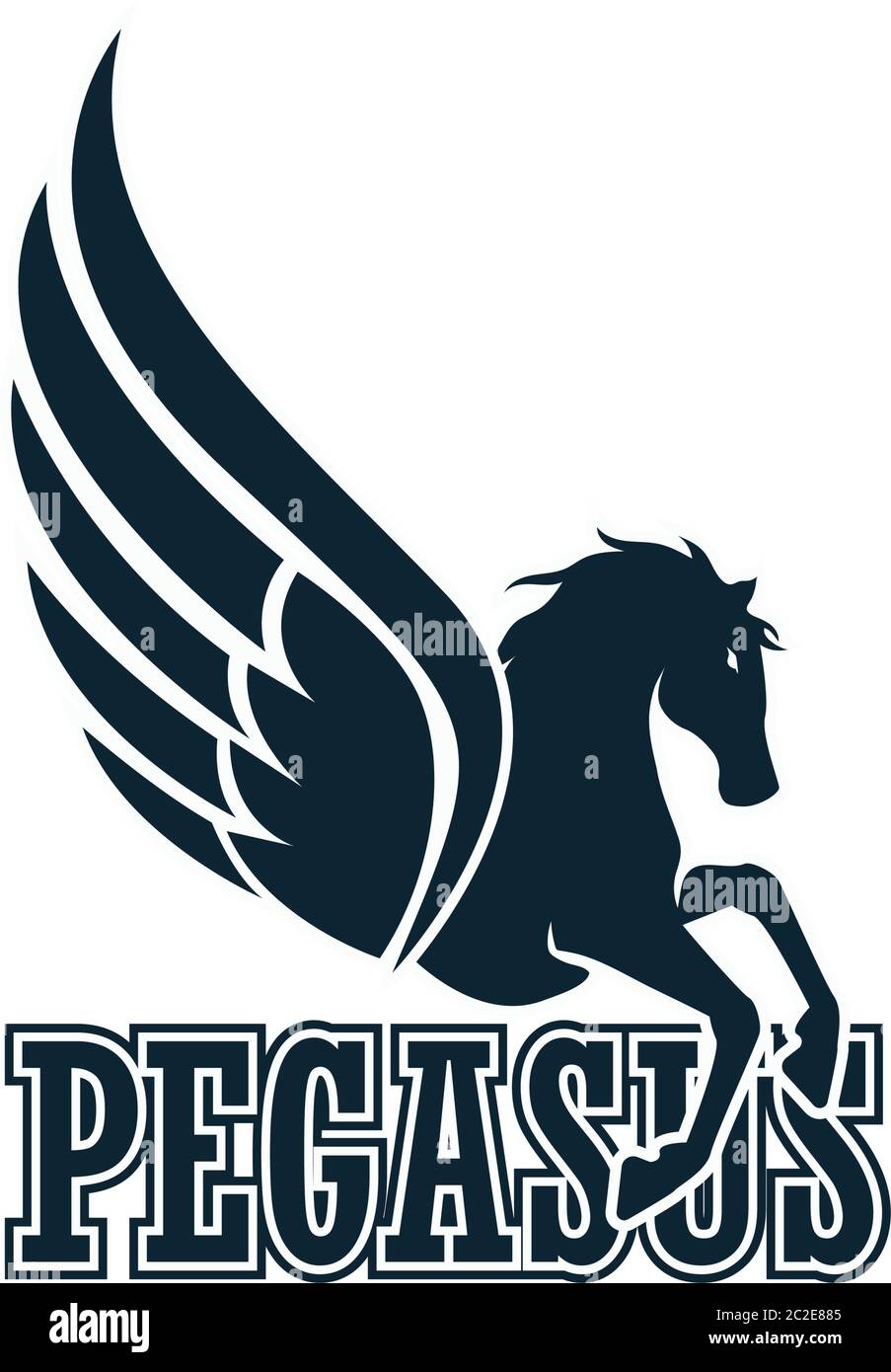 pegasus logo for your business, vector illustration Stock Vector Image ...