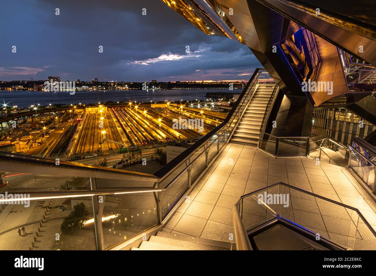 Modern architecture building Vessel spiral staircase is the centerpiece ...