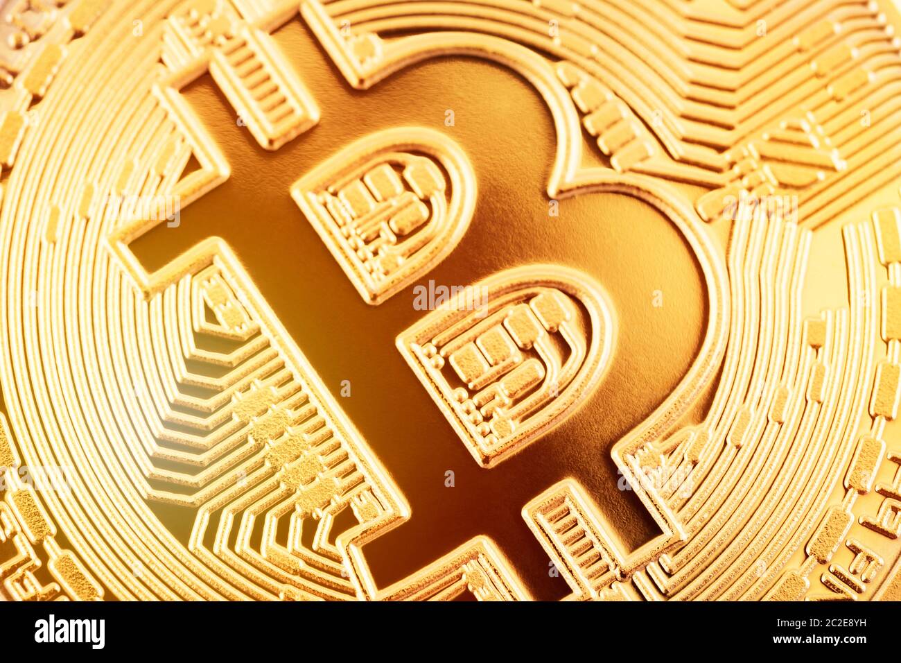 Golden bitcoin symbol hi-res stock photography and images - Alamy
