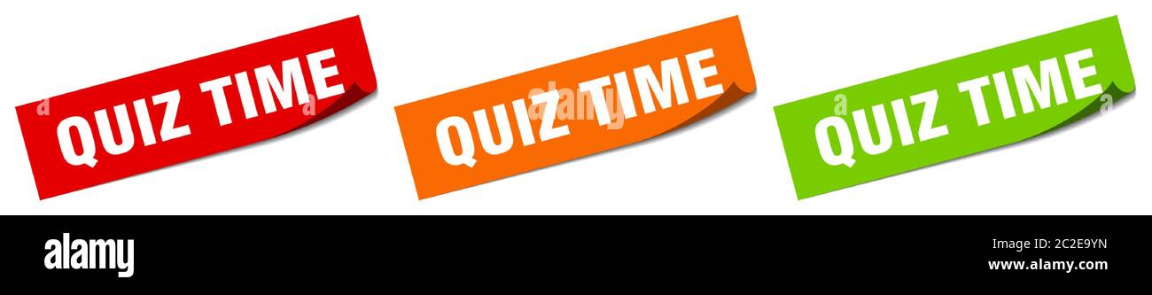 quiz time sticker. quiz time square isolated sign. quiz time label ...