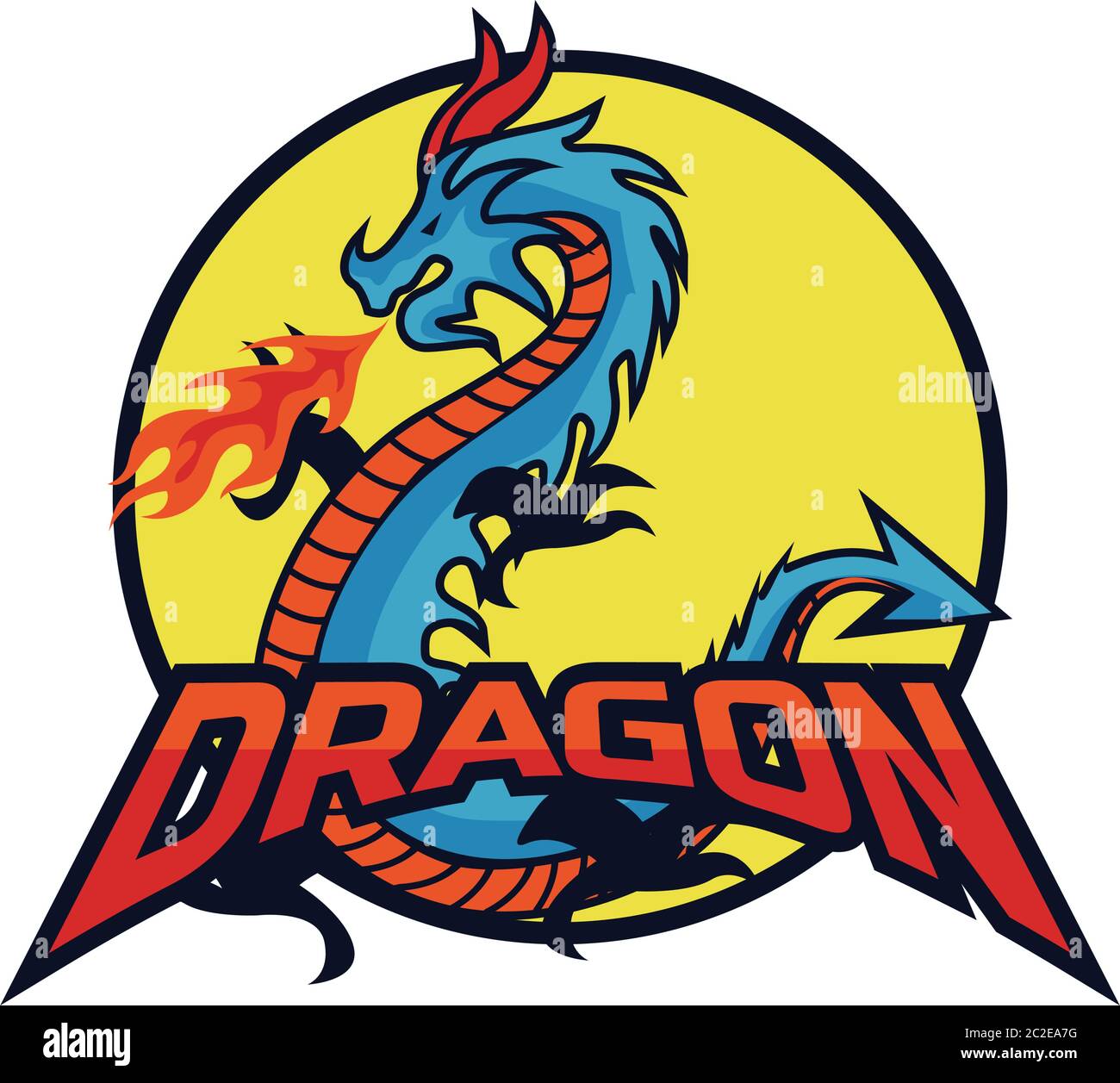 dragon logo for your business, vector illustration Stock Vector Image ...