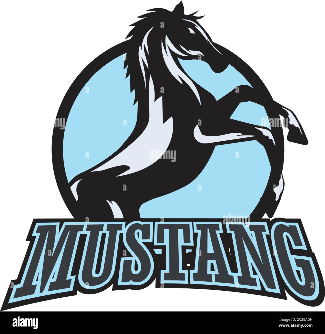 Mustang Sports Logo Vector