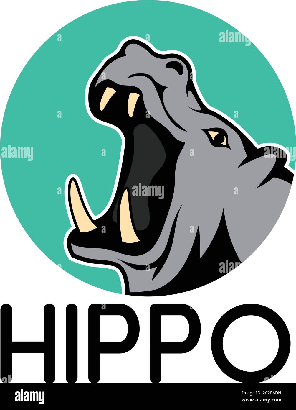 Hippo logo hi-res stock photography and images - Alamy