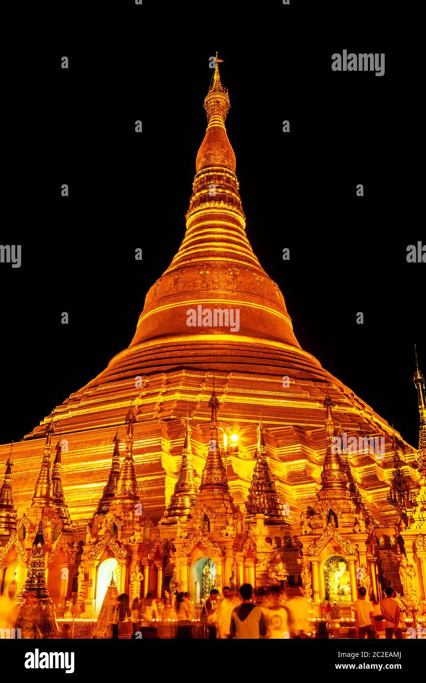 Buddhist pagoda night hi-res stock photography and images - Alamy