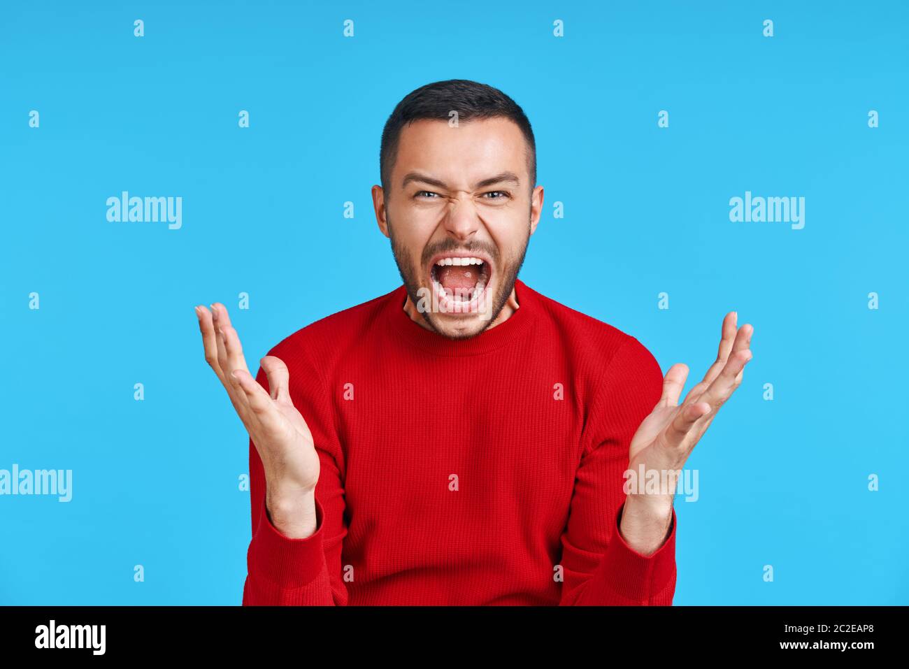 Angry crying man hi-res stock photography and images - Alamy