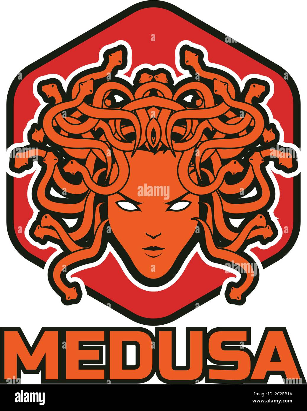 Gorgon medusa greece Stock Vector Images - Alamy