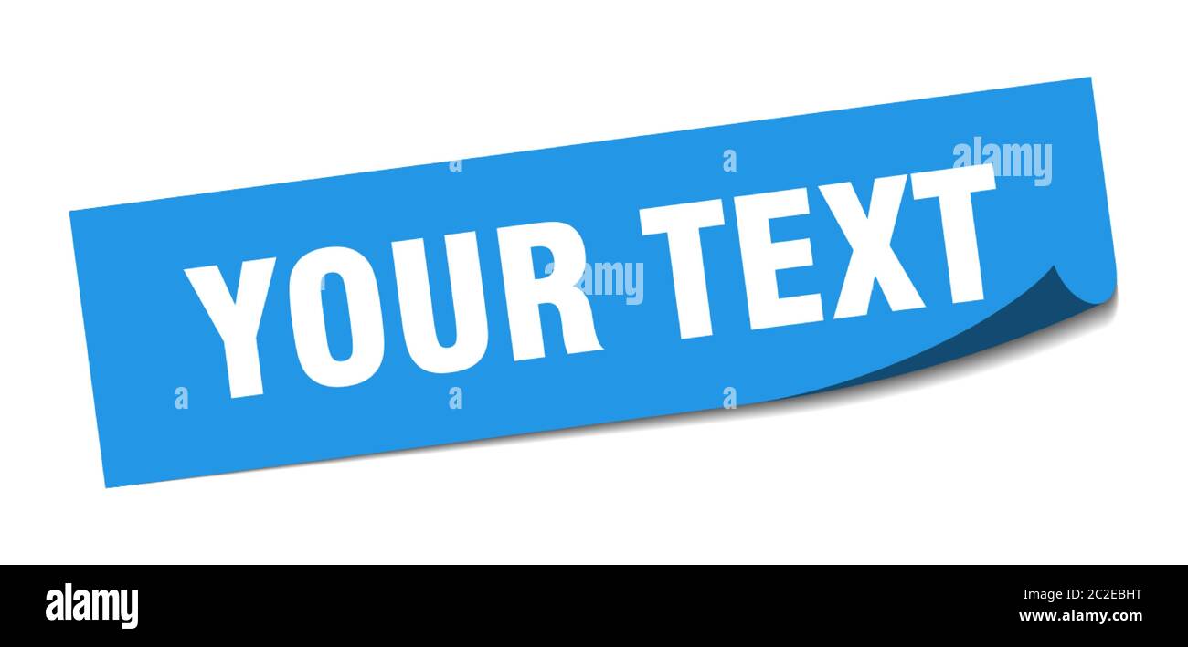your text sticker. your text square isolated sign. your text label ...