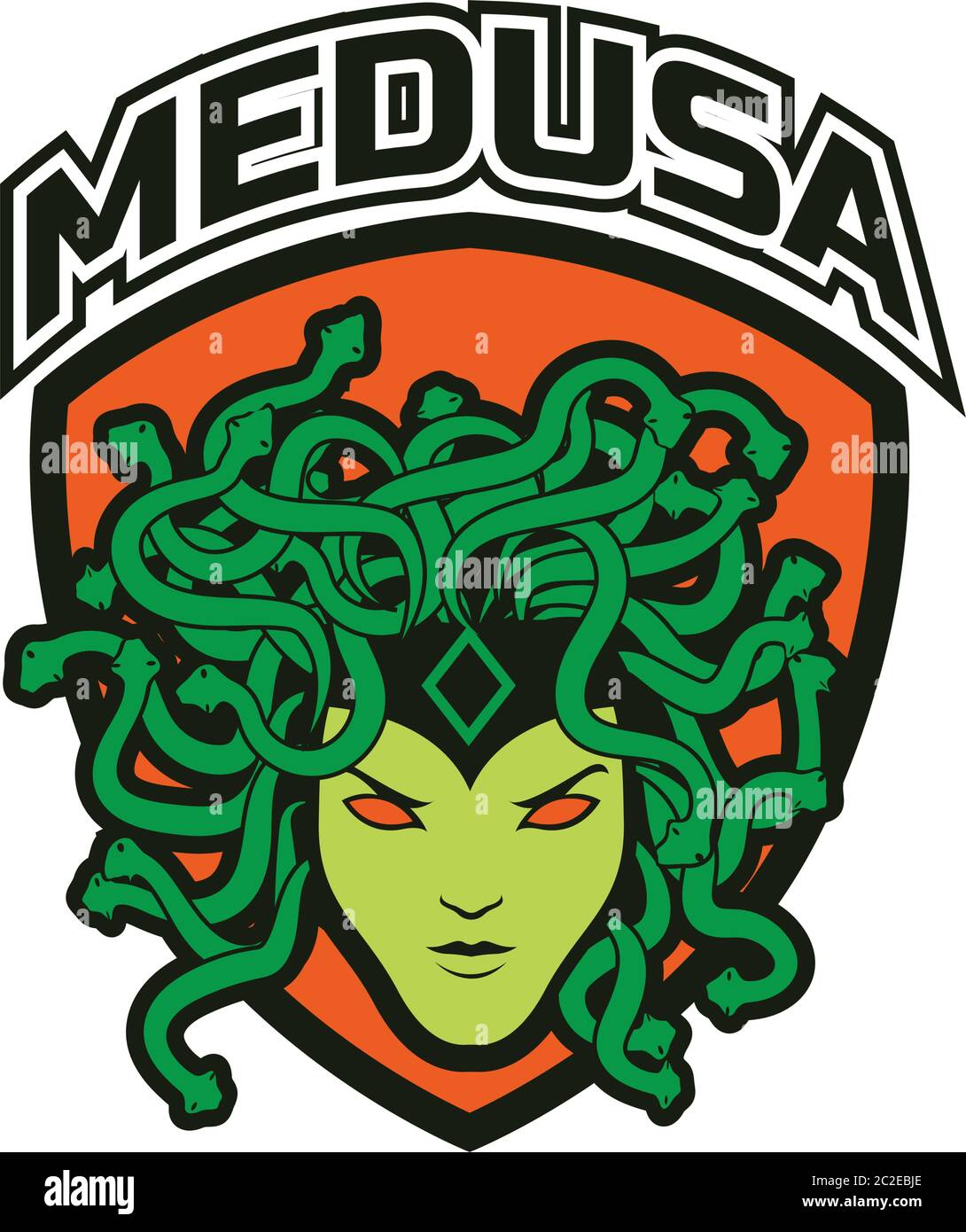 Gorgon medusa greece Stock Vector Images - Alamy