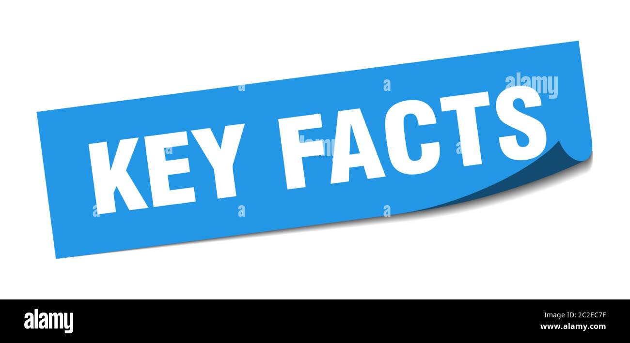 key facts sticker. key facts square isolated sign. key facts label ...