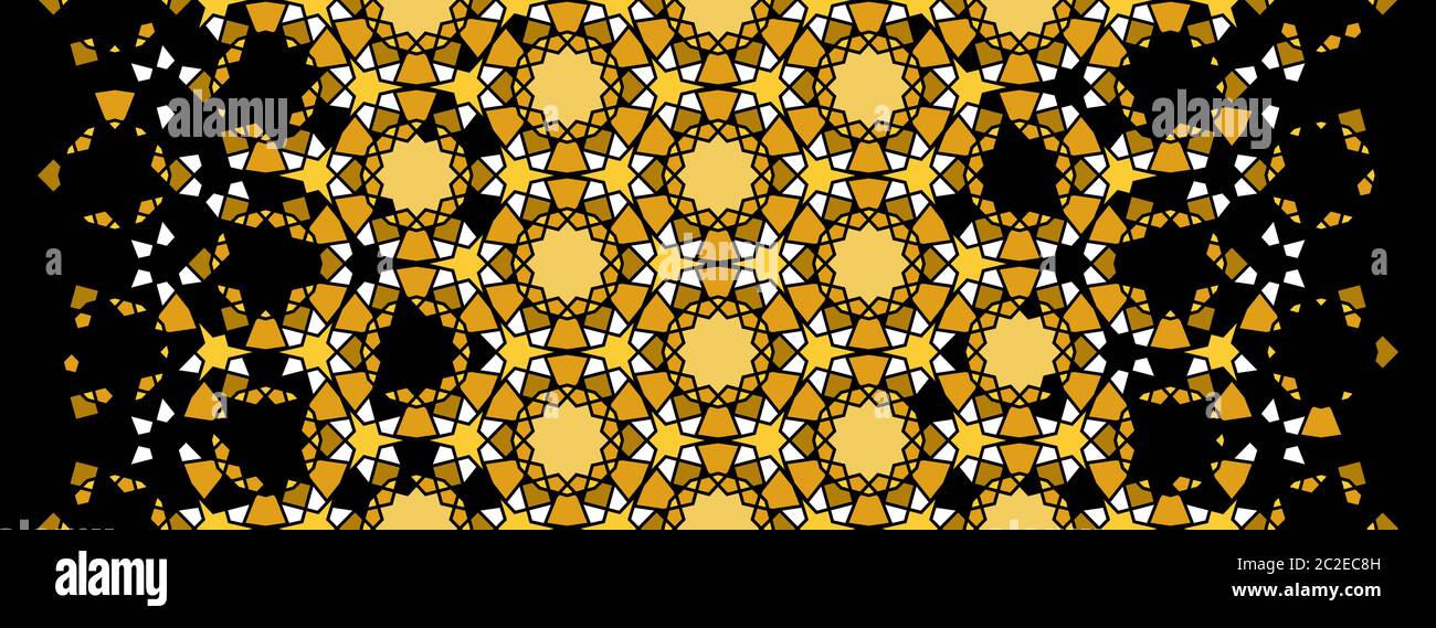 Luxury, premium, rich morocco golden and black islamic pattern ...