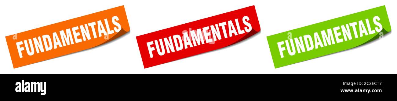 fundamentals sticker. fundamentals square isolated sign. fundamentals ...
