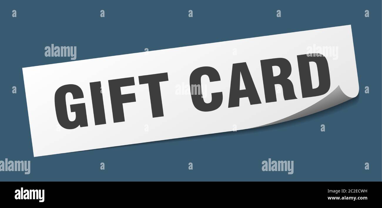 gift card sticker. gift card square isolated sign. gift card label ...