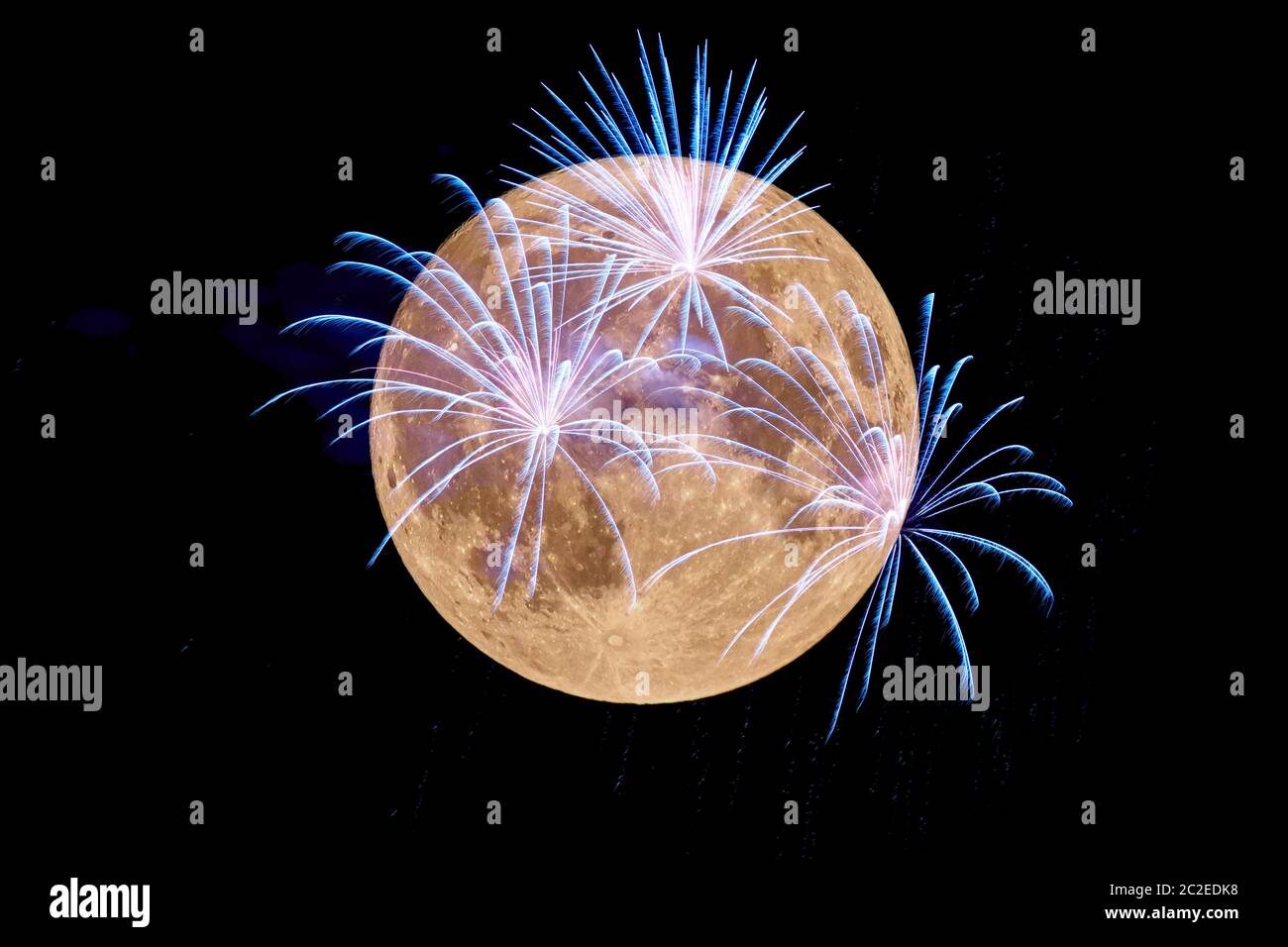 Full moon fireworks hi-res stock photography and images - Alamy