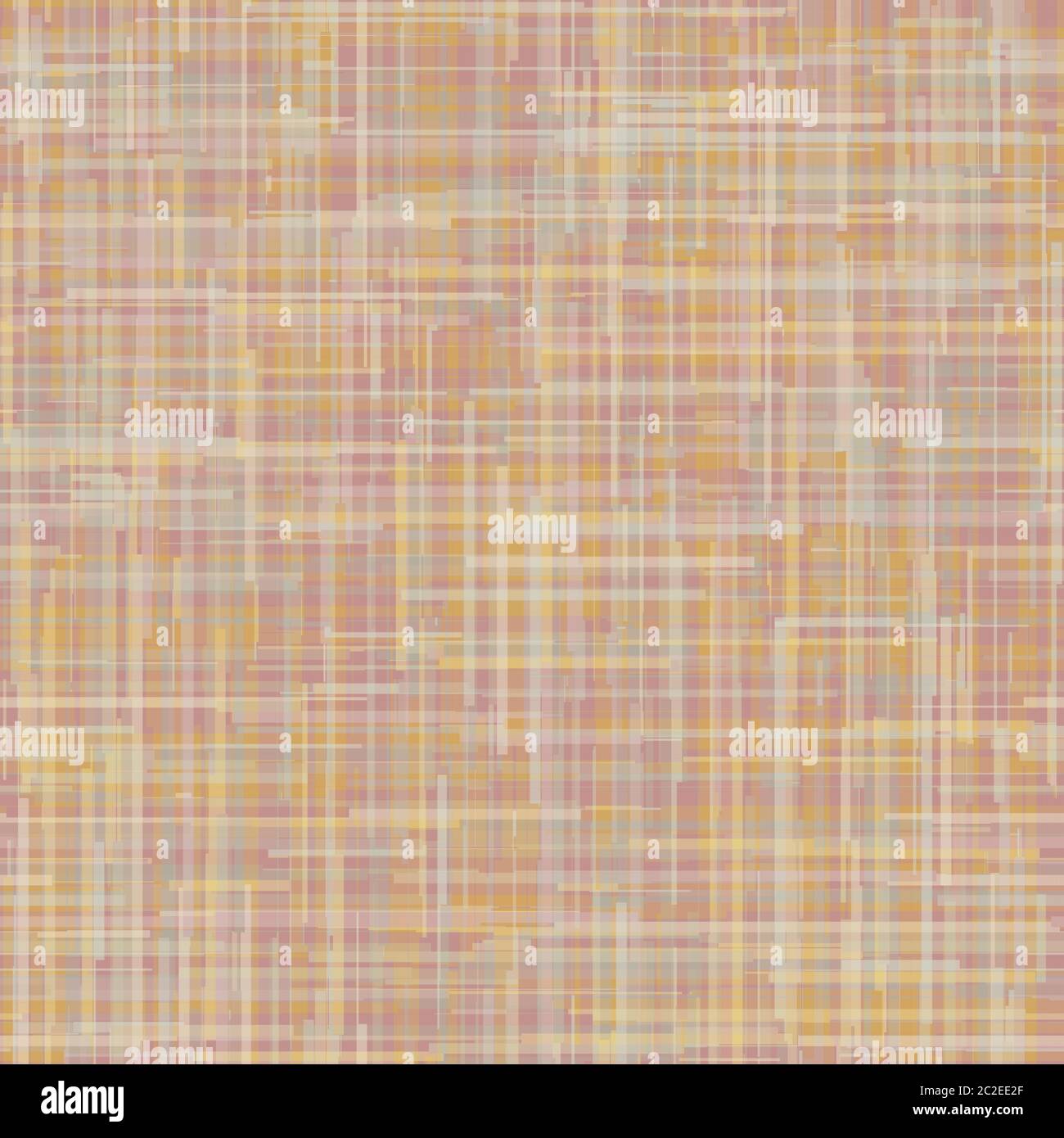 Space dyed linen texture fabric background. Seamless pattern of woven textile broken line ...