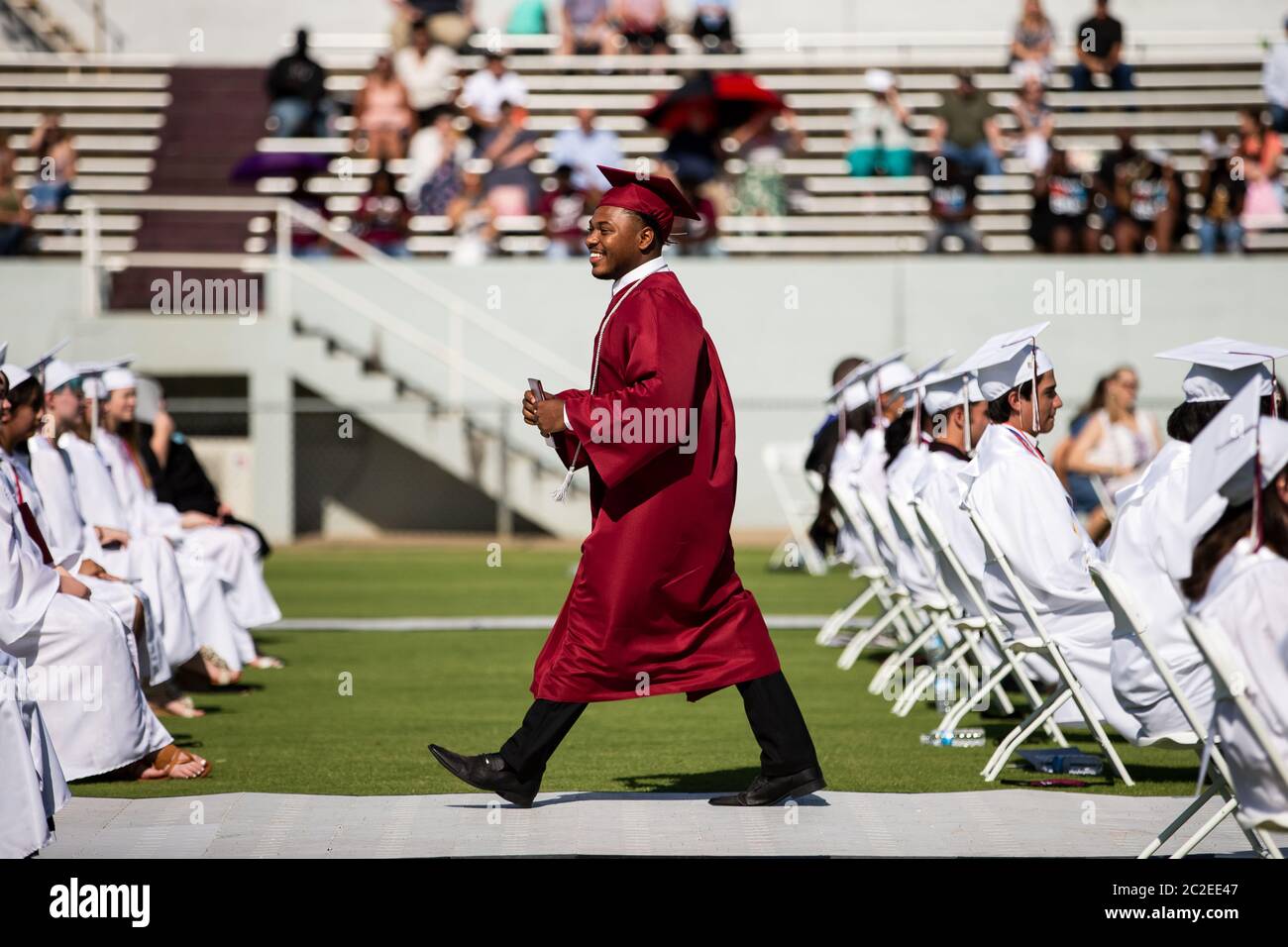 The Sherman High School Class of 2020 commencement ceremony is held on ...