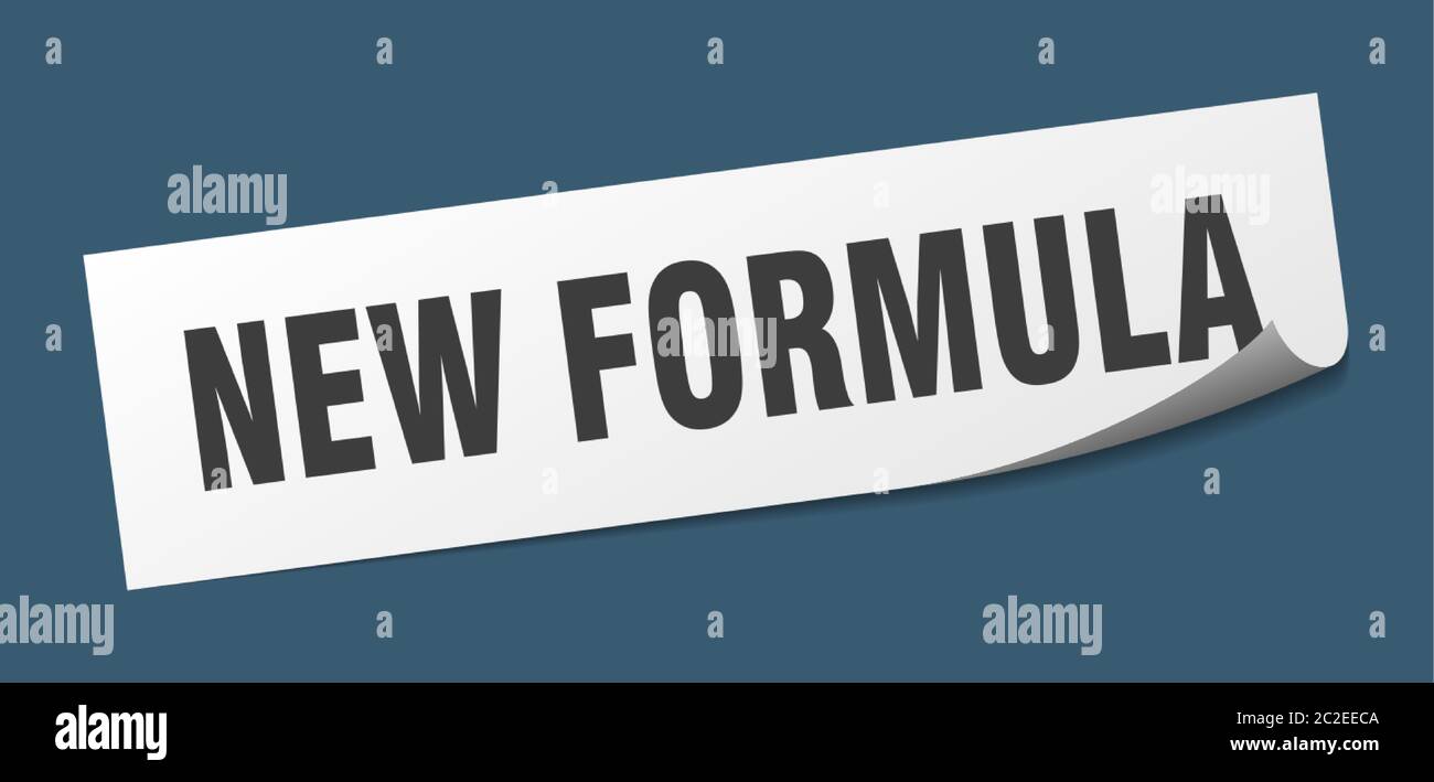 new formula sticker. new formula square isolated sign. new formula ...