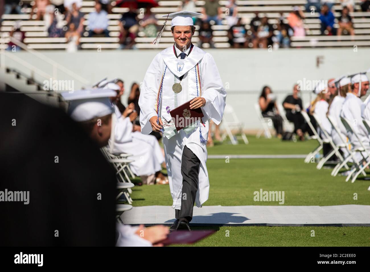 The Sherman High School Class of 2020 commencement ceremony is held on ...