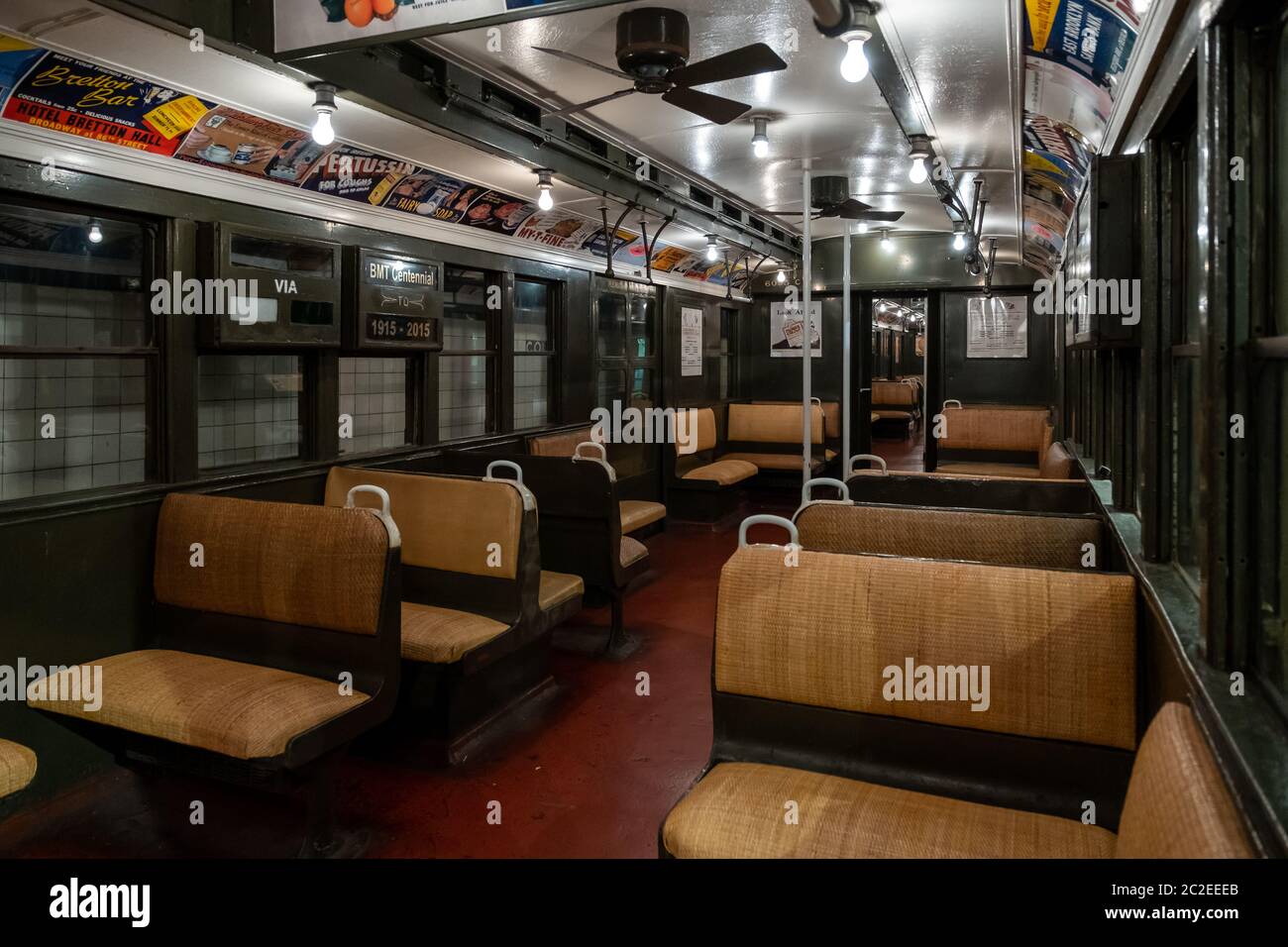 Nyc Subway Car Interior Vintage High Resolution Stock Photography and ...