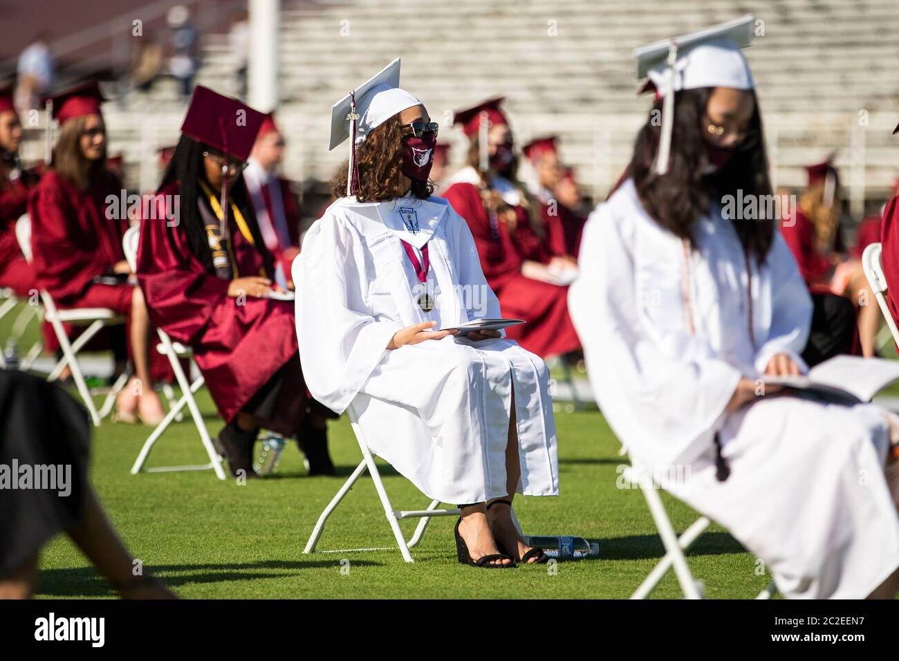 The Sherman High School Class of 2020 commencement ceremony is held on ...
